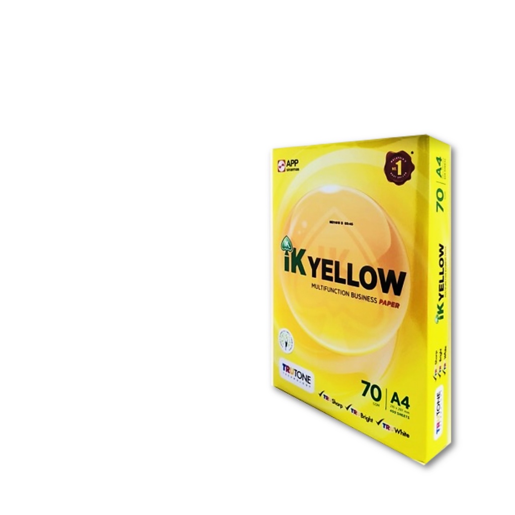 A4 PAPER 70GSM (IK YELLOW) 50 SHEETS/100 SHEETS/ 200 SHEETS | Shopee Malaysia