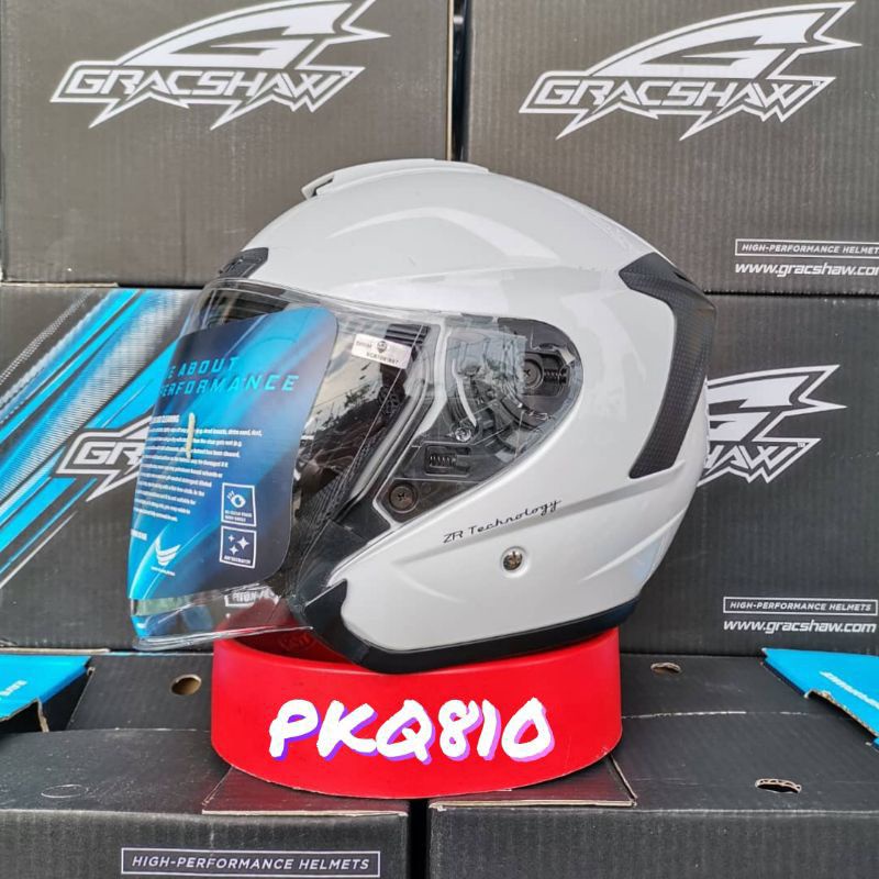 ALL COLOUR AVAILABLE 100% ORIGINAL HELMET GRACSHAW G838 PLAIN GAIZER ...