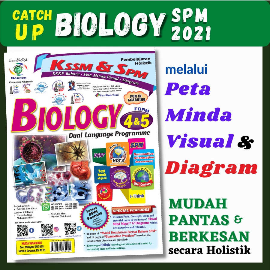(KSSM & SPM) Pembelajaran Holistik Biology Form 4 & 5(DLP) | Shopee ...