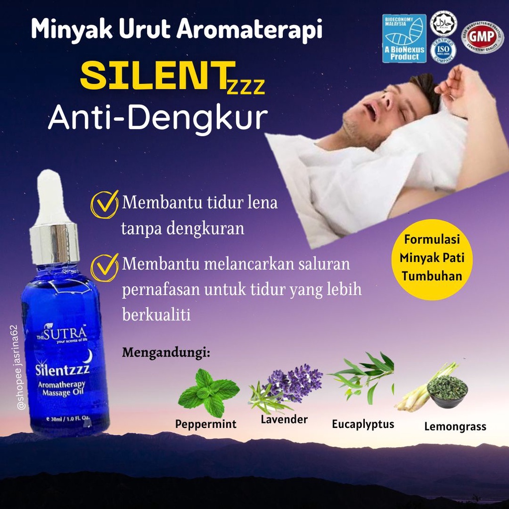 🔥HOT SALE ITEM🔥 Anti Dengkur SUTRA Silentzzz Anti-Snoring | Shopee Malaysia