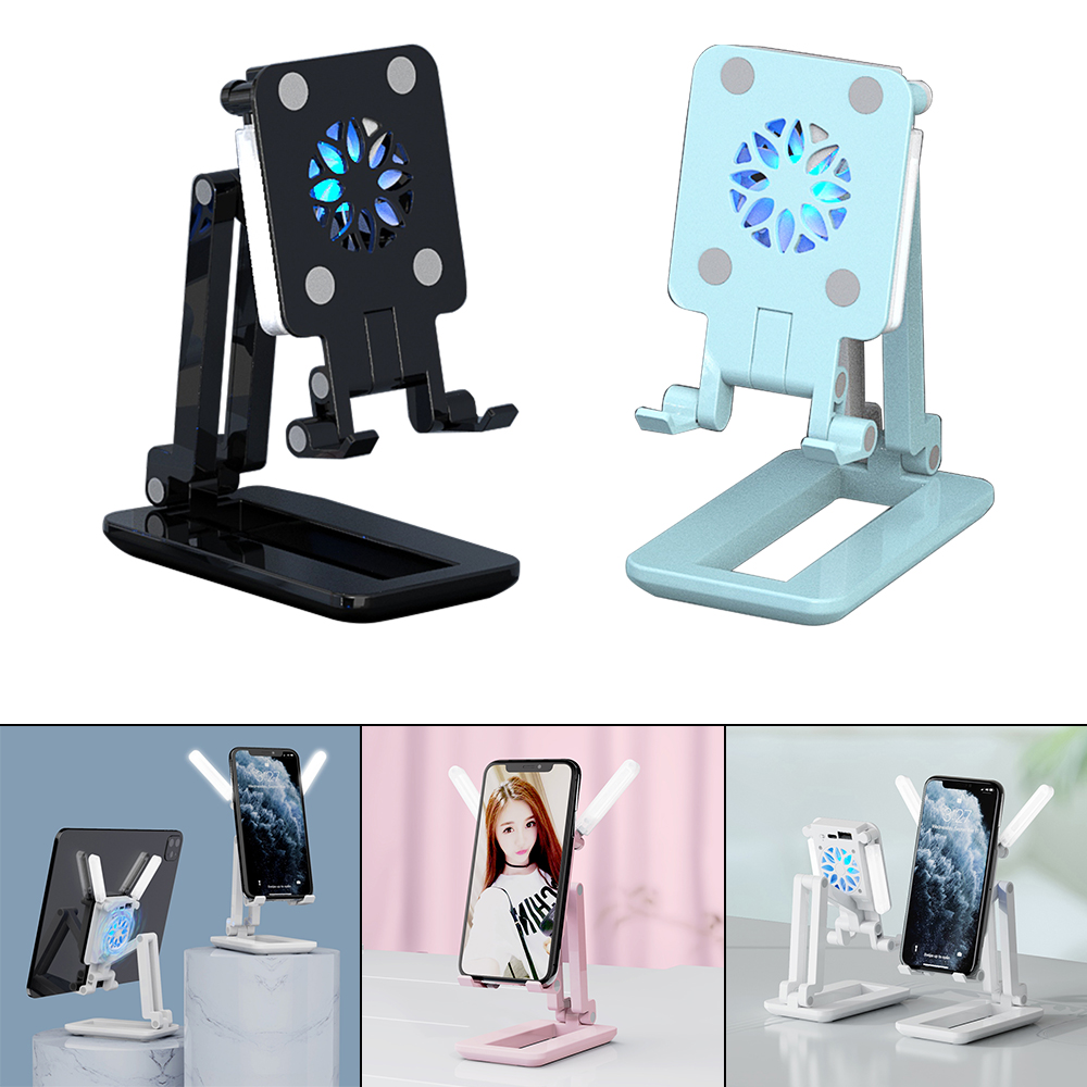 Laptop Holder Phone Holder Mini Cooling Fan Foldable Phone Stand with ...