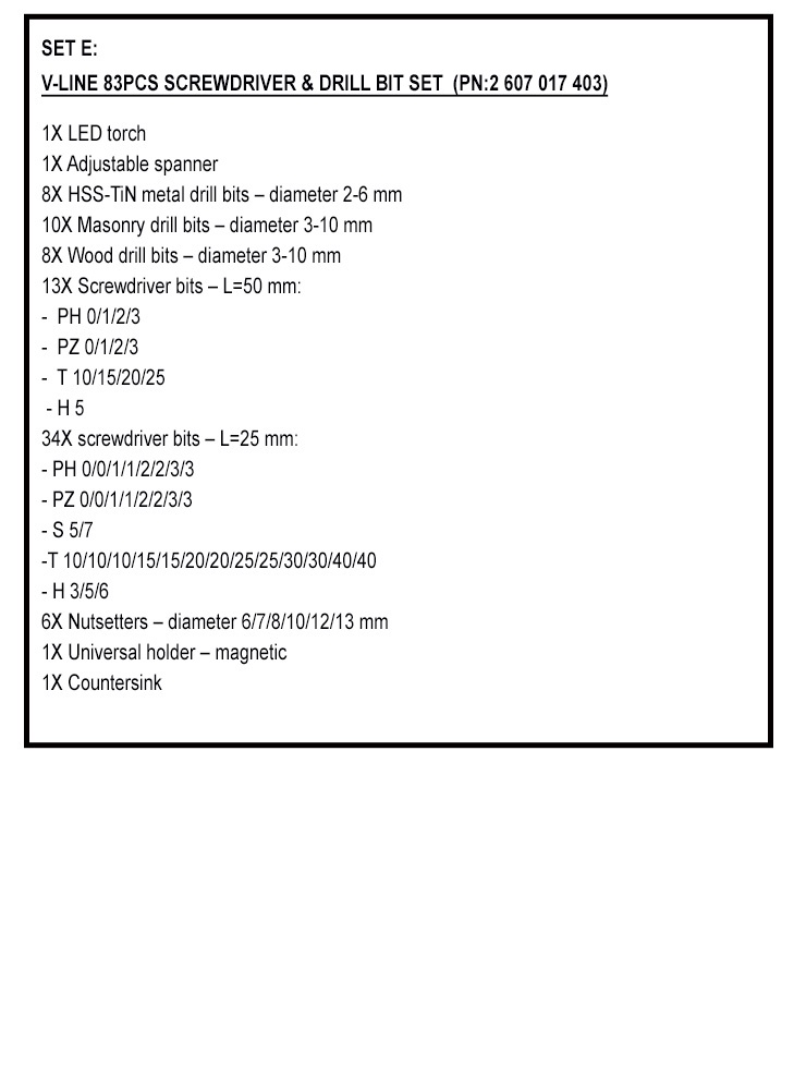 Bosch Accessories Set Screwdriver And Drill Bit Set X Line 33pcs V