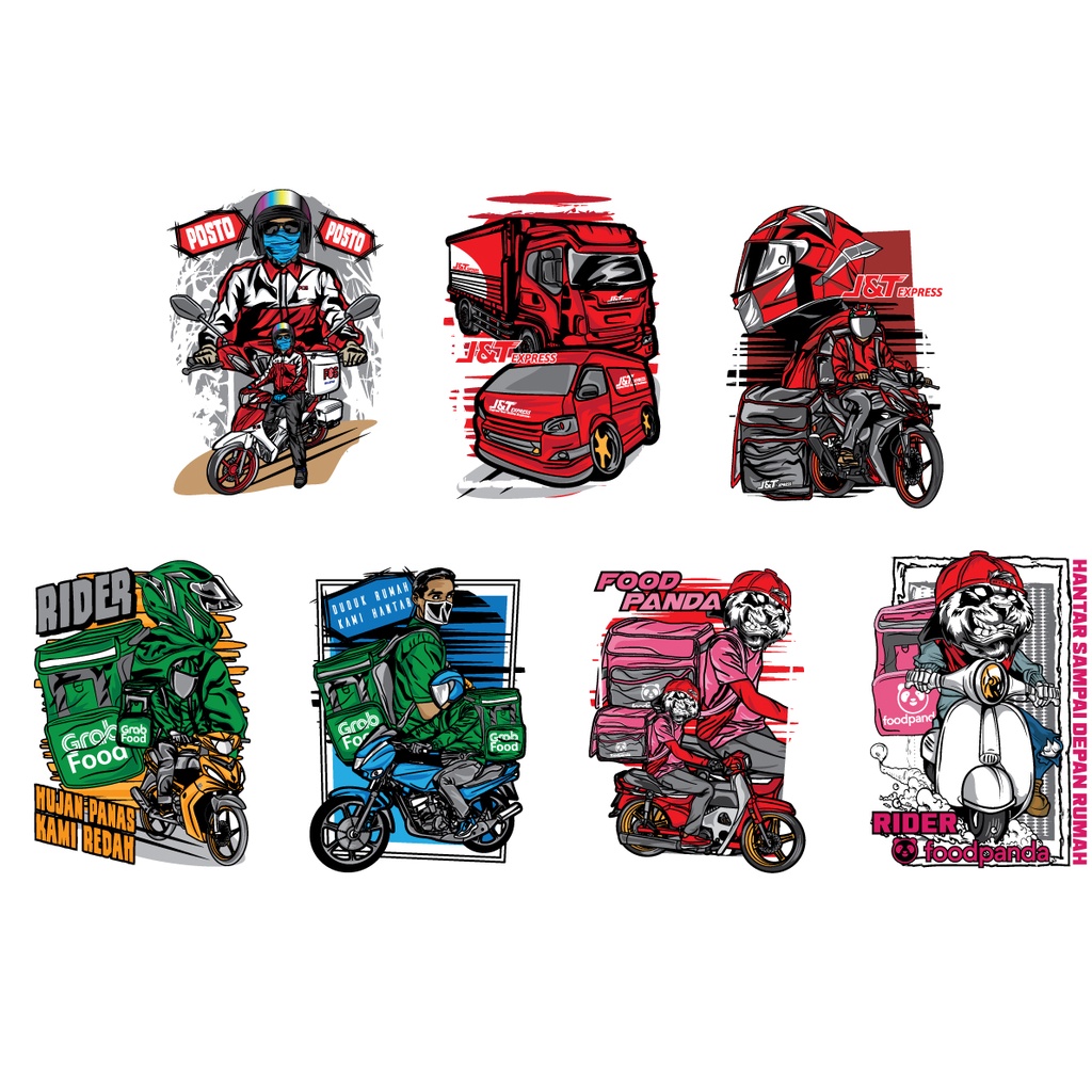 RIDER VECTOR // VEKTOR RIDER // READY EDITABLE // AI | Shopee Malaysia