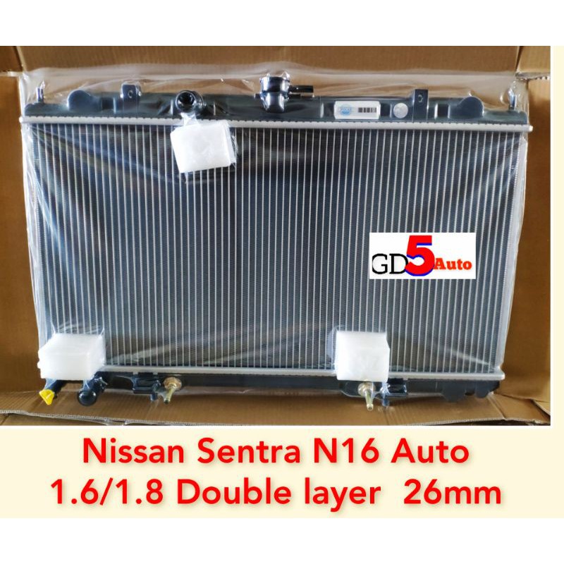 Nissan sentra N16 radiator Double layer 26mm AT | Shopee Malaysia