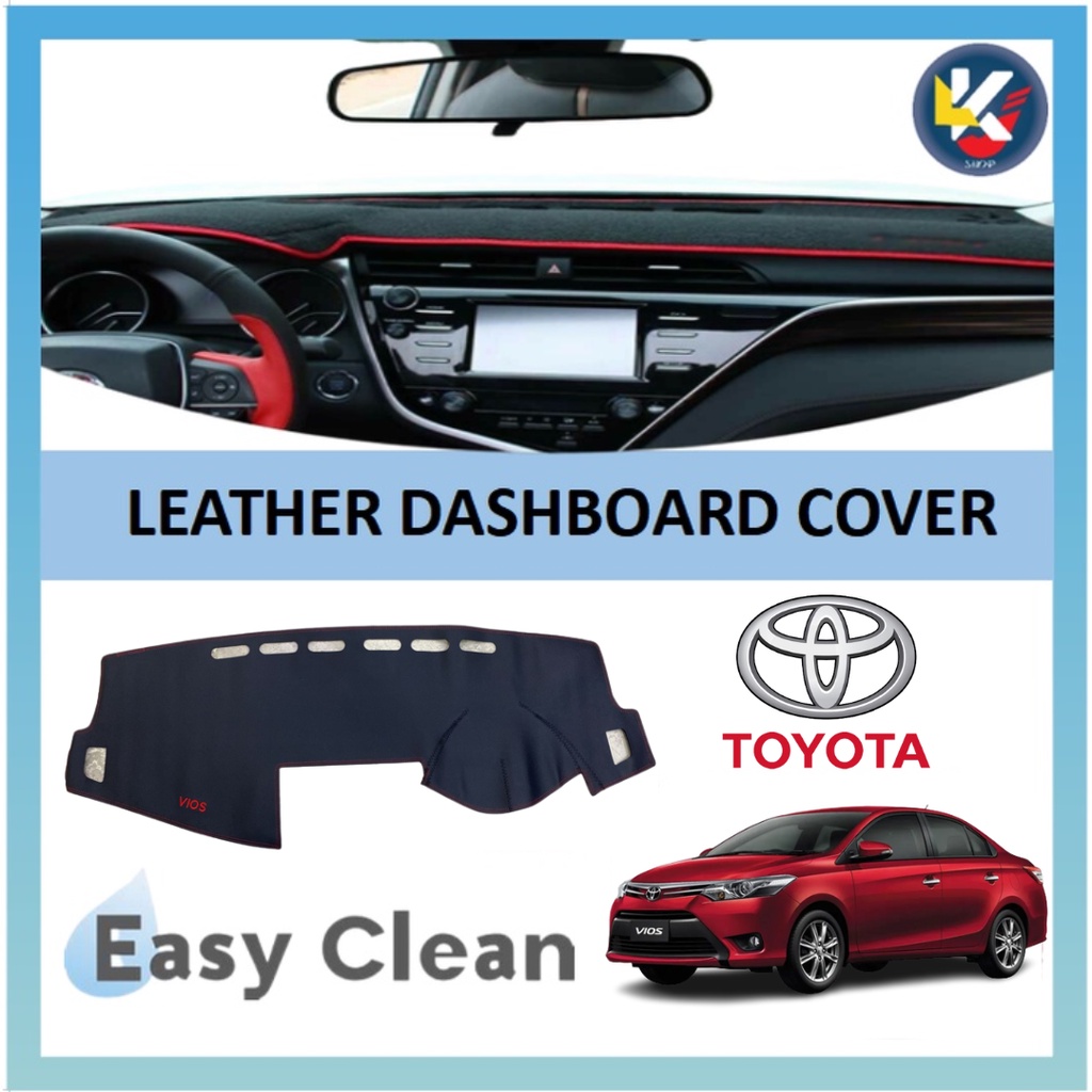 Toyota Vios 2014-2018 Leather Car Dashmat Dash Mat Dashboard Sun Cover ...