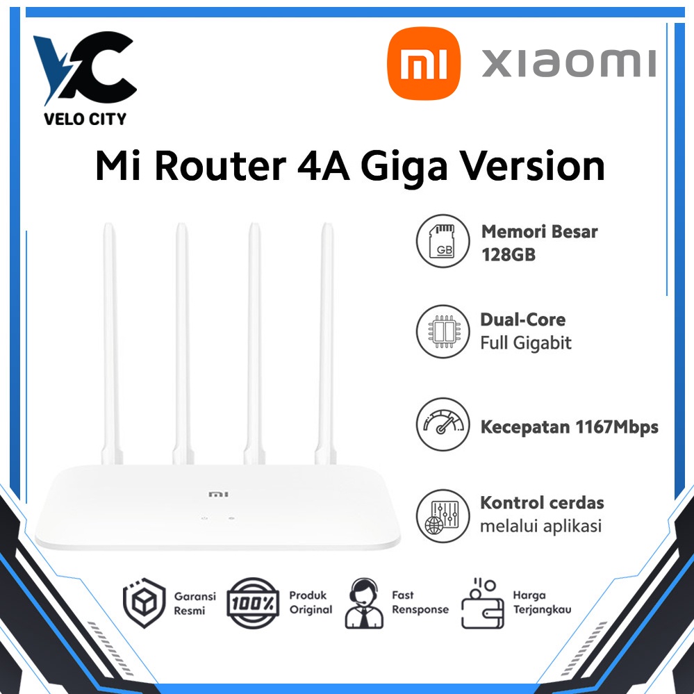 Xiaomi Mi Router 4A Dual-Core Full Gigabit 4A Wireless Official Warranty | Shopee Malaysia