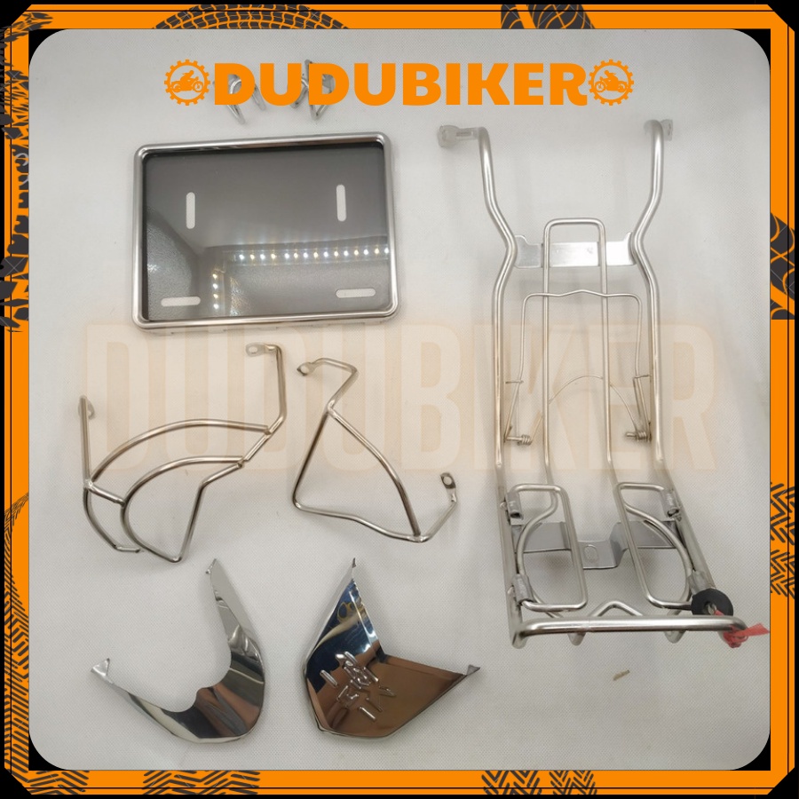 [combo 5 Piece] V1 wave Alpha 110cc stainless steel bag 2017-2022, wave ...