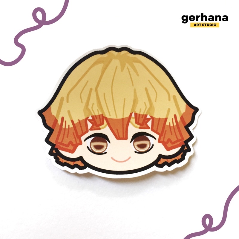 Demon Slayer Chibi Sticker | Tajiro, Nezuko, Kanao, Inosuke and Zenitsu ...