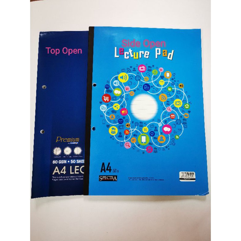 EXAMINATION PAD TOP OPEN/SIDE OPEN (50 SHEETS) (60GSM) | Shopee Malaysia