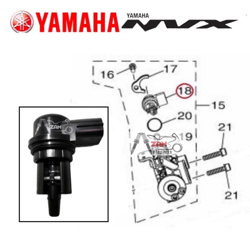 NVX 155 V1 / V2 / NMAX V2 ISC SENSOR FOR ERROR CODE 37 / STEPPING MOTOR ...