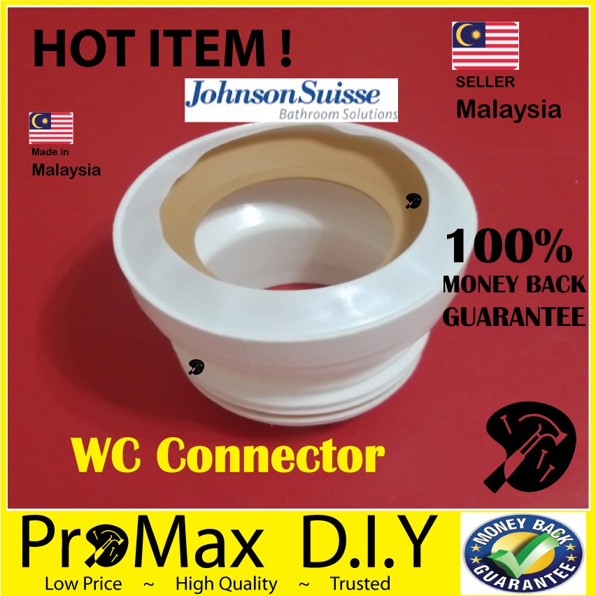 ProMax WC Connector Toilet Bathroom WC Pan Connector 4" Straight WC ...