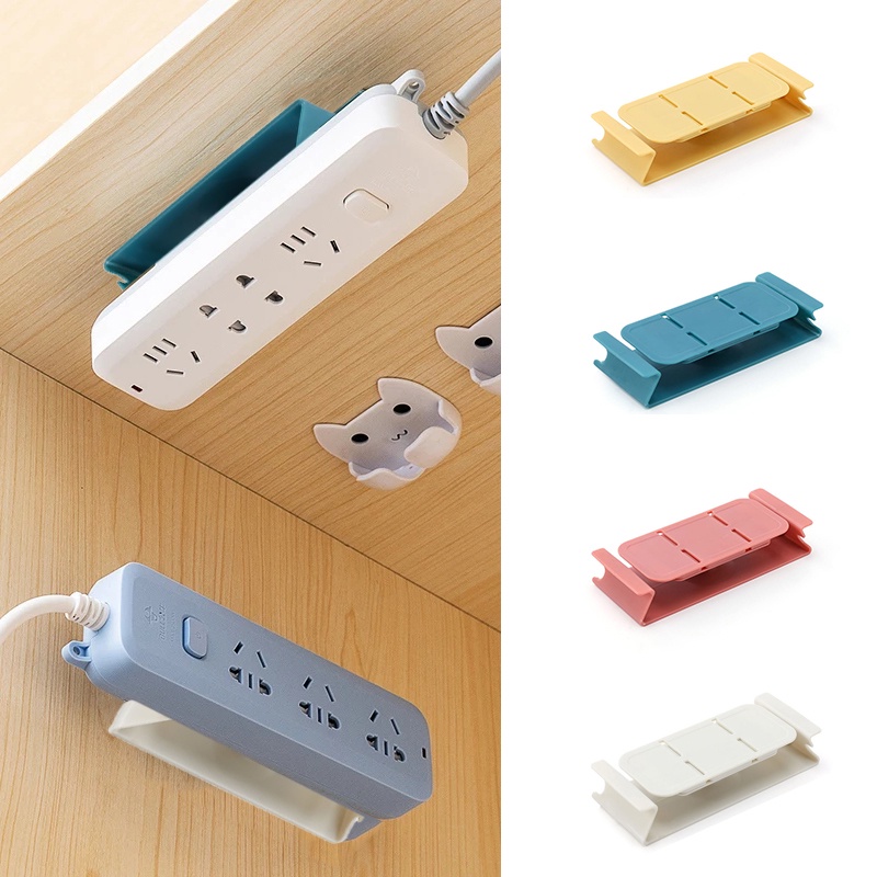 Movable Power Strip Holder / Wall-mounted Socket Storage Rack / Punch ...