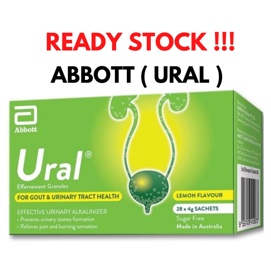 READY STOCK!! URINE ALKALINIZER!! URAL 28 X 4 GRAM SACHETS | Shopee ...