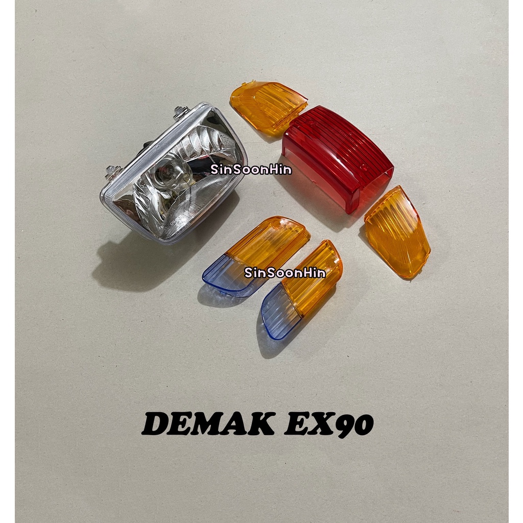 EX90 DEMAK Head Lamp Set / Signal Lamp / Tail Lamp # lampu depan ...