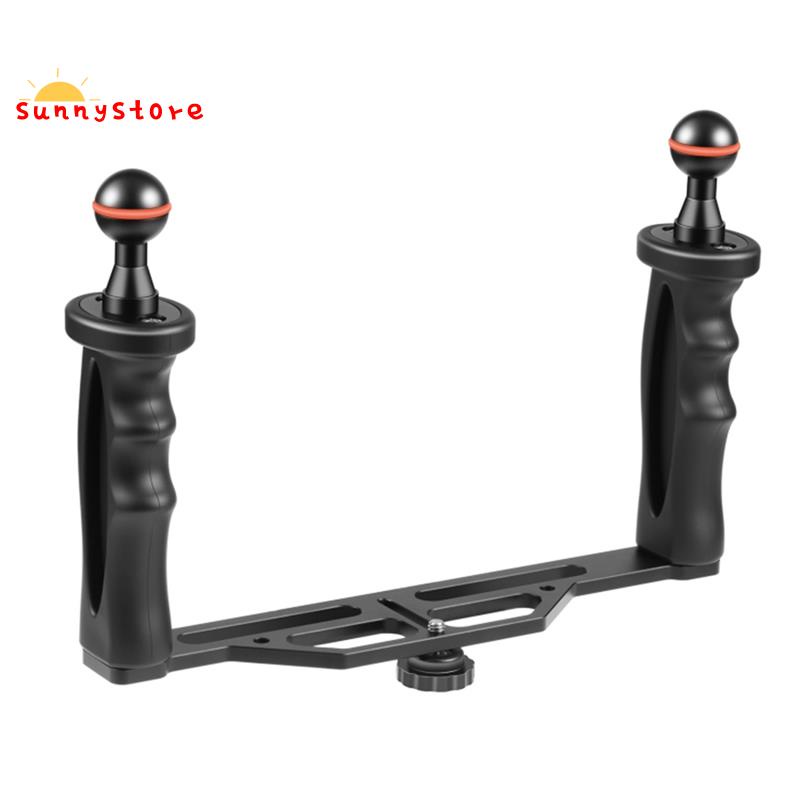Dual Handles Aluminium Alloy Tray Stabilizer for Underwater Camera ...