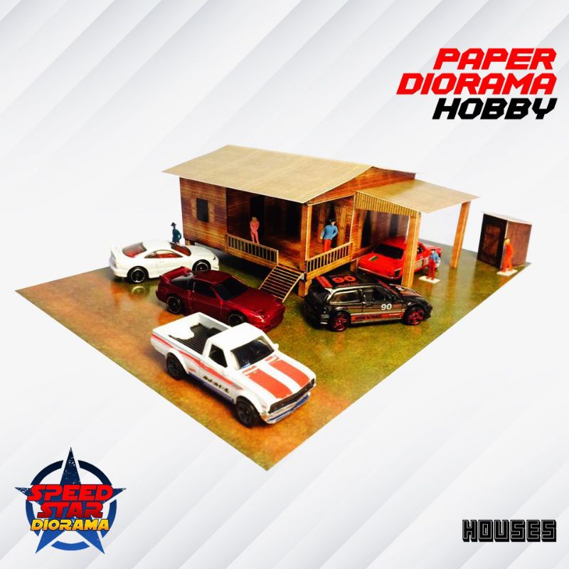 RUMAH KAMPUNG MODEL(PAPER MODEL DIY) | Shopee Malaysia