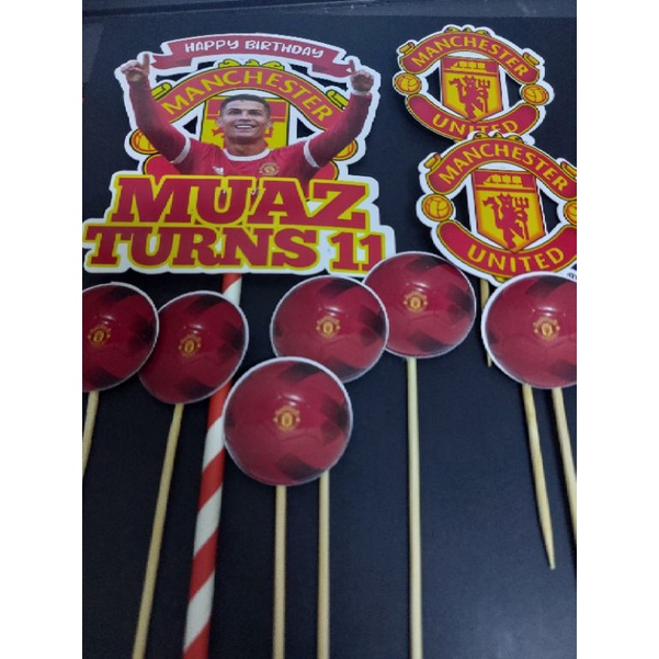 MANCHESTER UNITED CAKE TOPPER | Shopee Malaysia