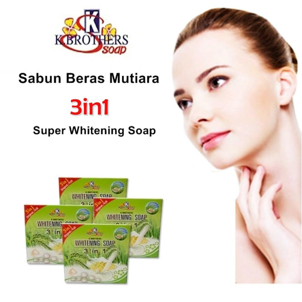 KBrothers Sabun Beras Mutiara 3in1 Super Whitening Soap 60g 100 ...