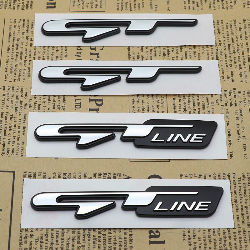 GT, GTLINE ABS emblem for Kia forte K3 cerato K5 optima Rio Sportage ...