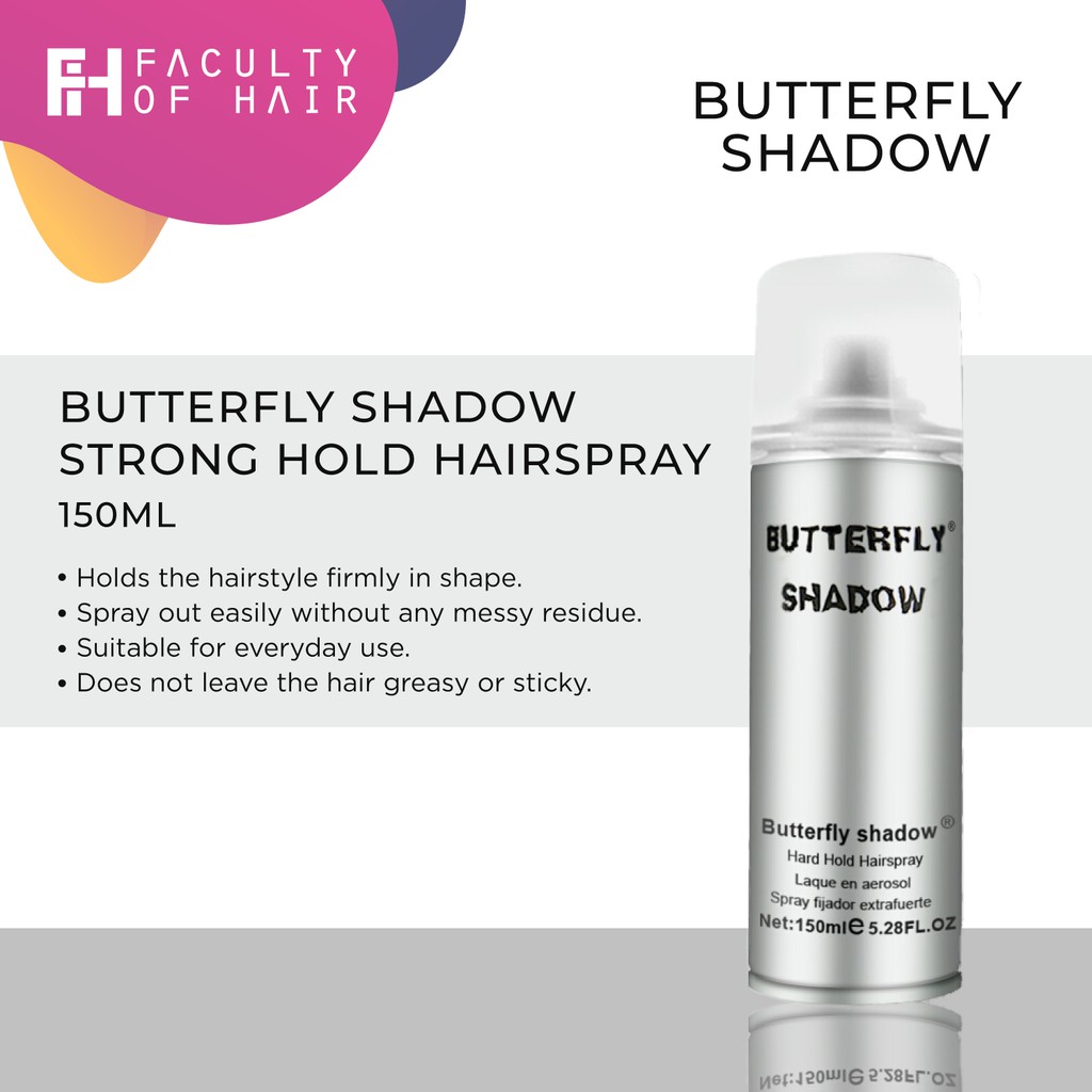 Butterfly Shadow Strong Hold Hairspray Hair Spray (150ml) | Shopee Malaysia