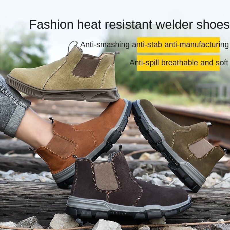Safety shoes Welding shoes Anti-smashing Anti-piercing work shoes High ...