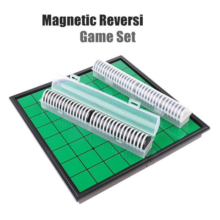 [Ready Stock A] Reversi Othello Chess Boardgame Set Magnetic Foldable ...