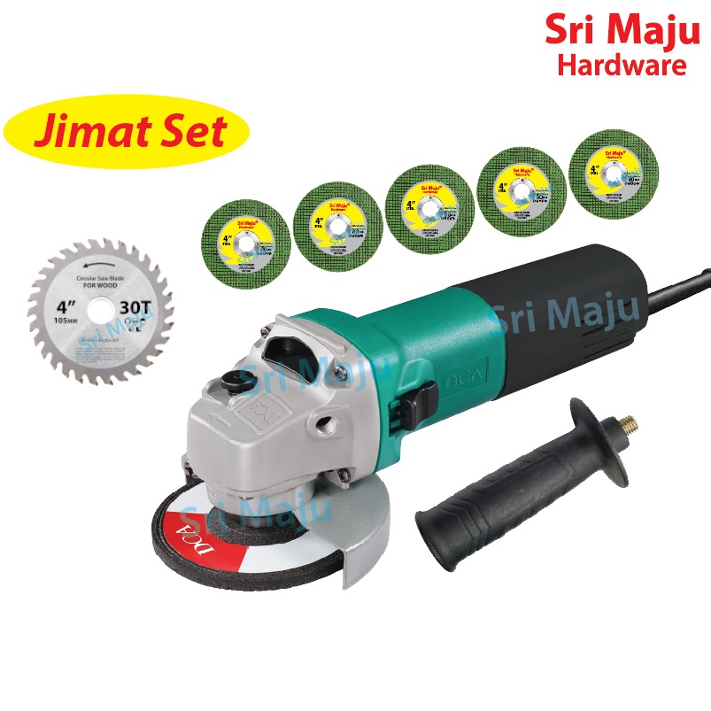 MAJU DCA ASM 05-100B Angle Grinder 100mm 4” 850W GWS 05 100 B Mesin Pencanai Gerinda Potong Kayu ...