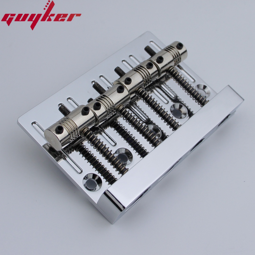 Guyker 4 String High Mass Bass Bridge with Vintage CNC Machined Brass ...