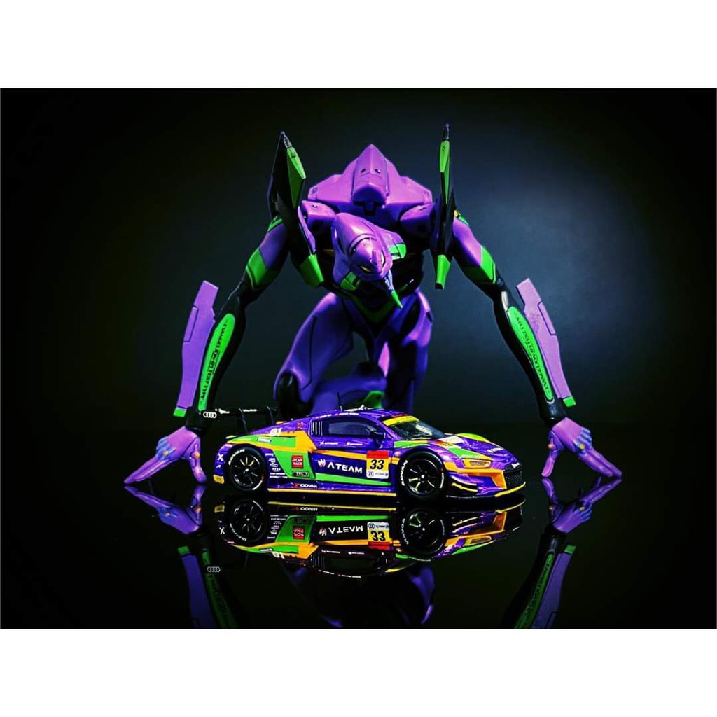 POP RACE Audi R8 LMS GT3 EVO Evangelion Racing Test Unit-01 race car ...
