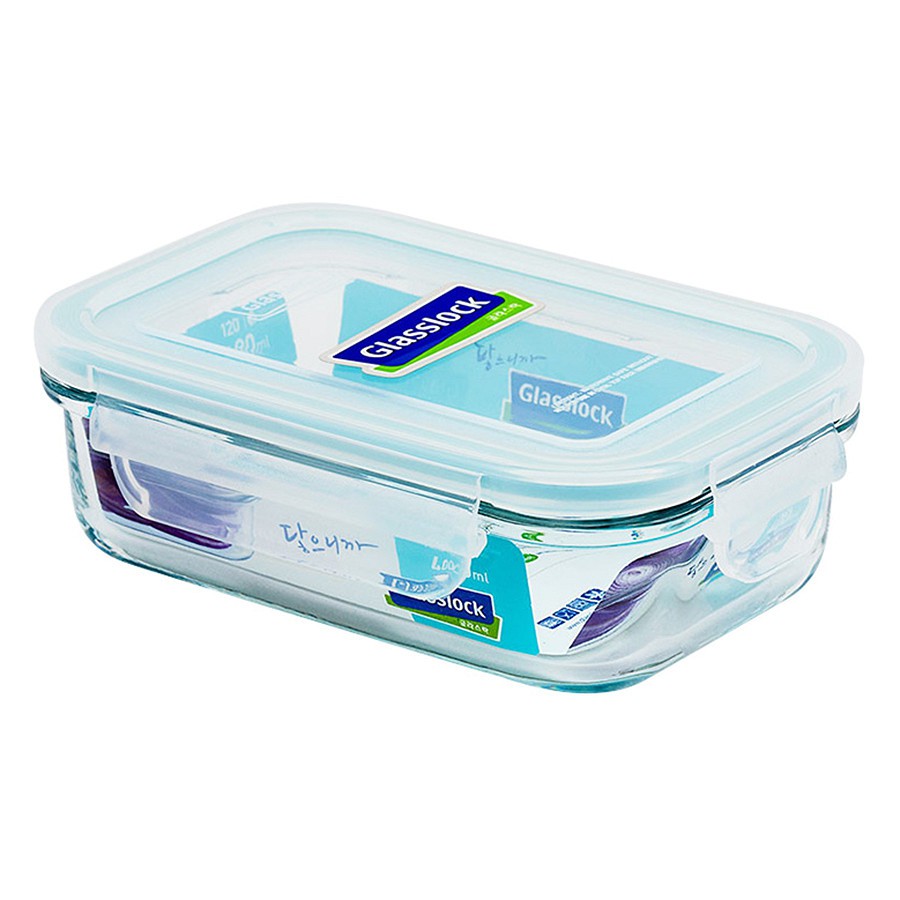 Glasslock MCRB040 Rectangular Glass Box (400ml) | Shopee Malaysia