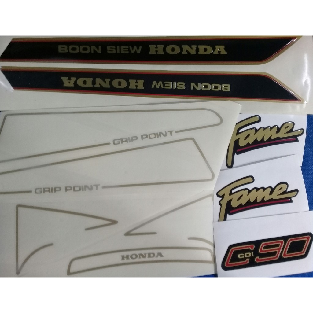 20221108-350 Body Sticker / Stripe / STIKER STICKER HONDA FAME SET ...