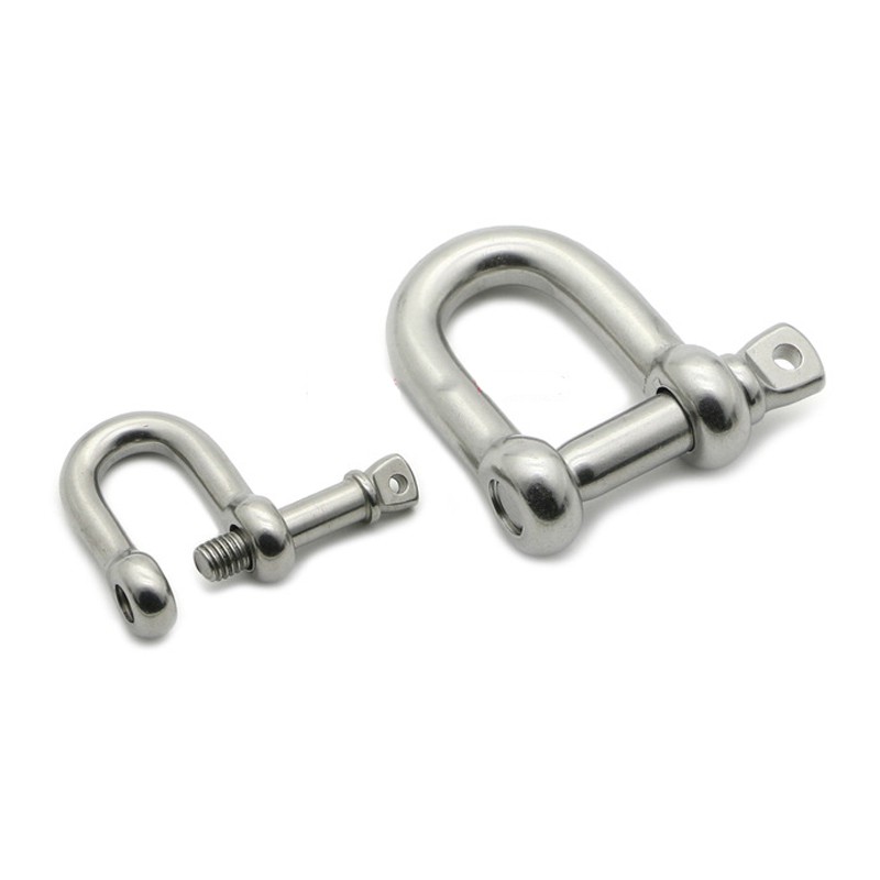 1pcs M5 M6 M8 M10 M12 D-type clamp 304 stainless steel unloading hook ...