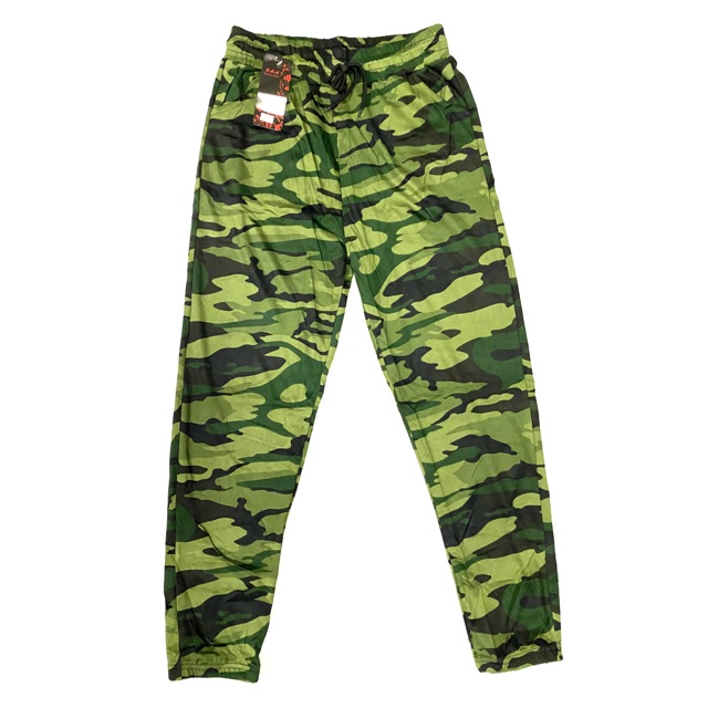 Mwin shop army leggings pant unisex with side pocket/ seluar getah ...