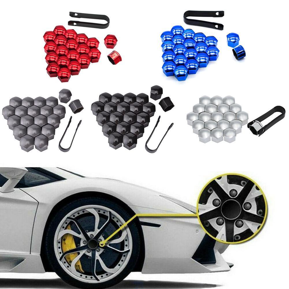 20pcs 19mm 21mm Car Tyre Wheel Hub Nut Covers Protection Caps Dust Nuts ...