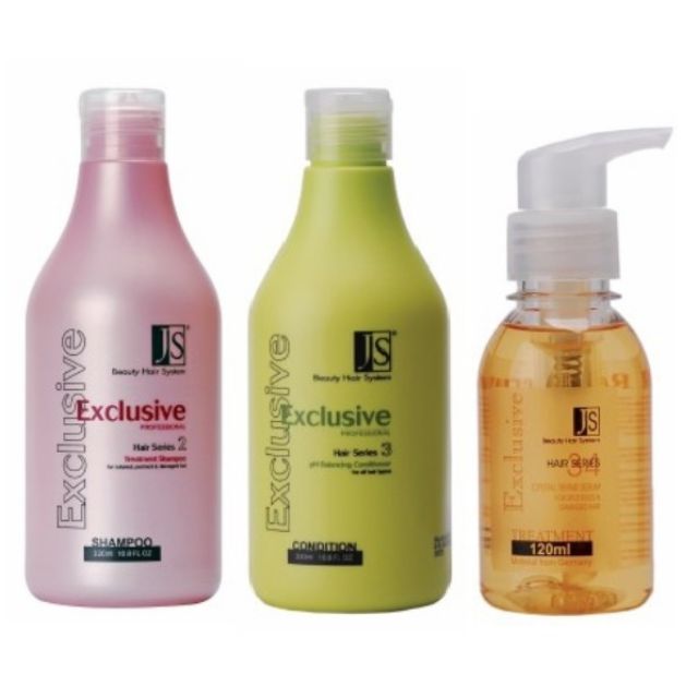 JS Beauty shampoo for dry Hair (Shampoo+conditioner+Serum) | Shopee ...