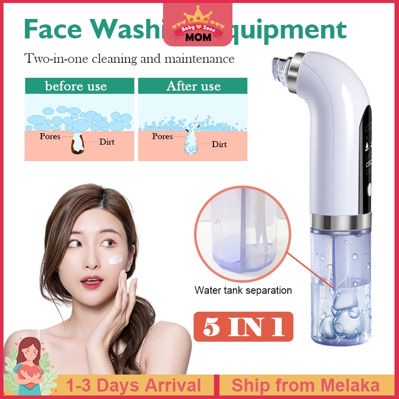 Electric Bubble Blackhead Remover USB Rechargeable Water Cycle Pore ...