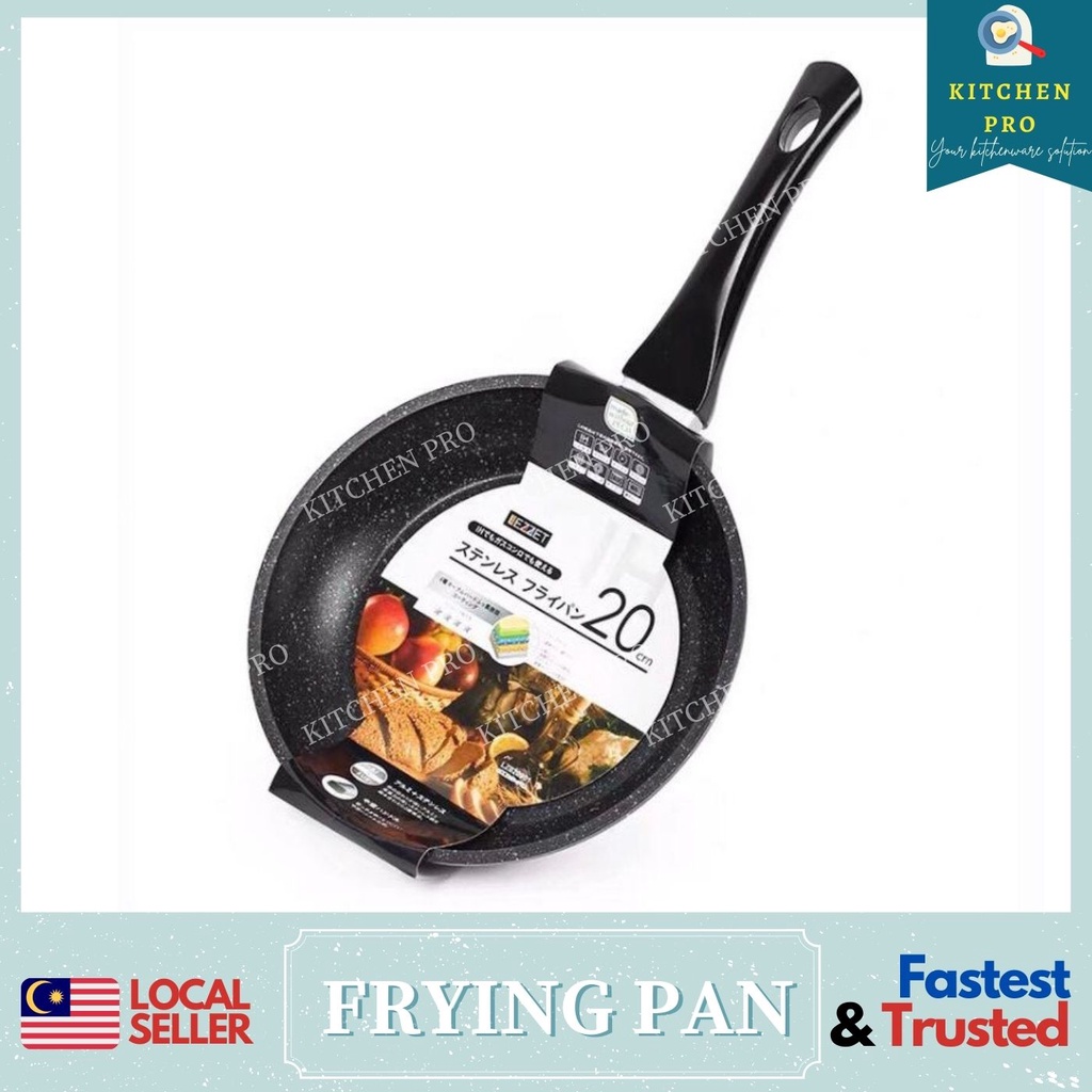 𝐊𝐈𝐓𝐂𝐇𝐄𝐍 𝐏𝐑𝐎 | Marble Non Stick Frying Pan 20cm/24cm/26cm/28cm | Shopee Malaysia