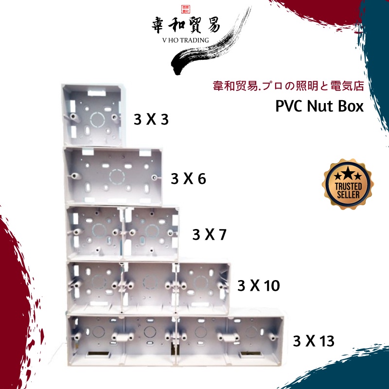 [VHO] PVC Nut Box Surface Type/Electrical Box/Base Switch/Box Socket ...