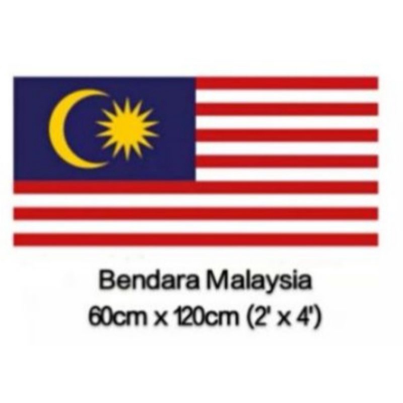 Malaysia National Flag Bundle Bendera gantung Merdeka jalur gemilang ...