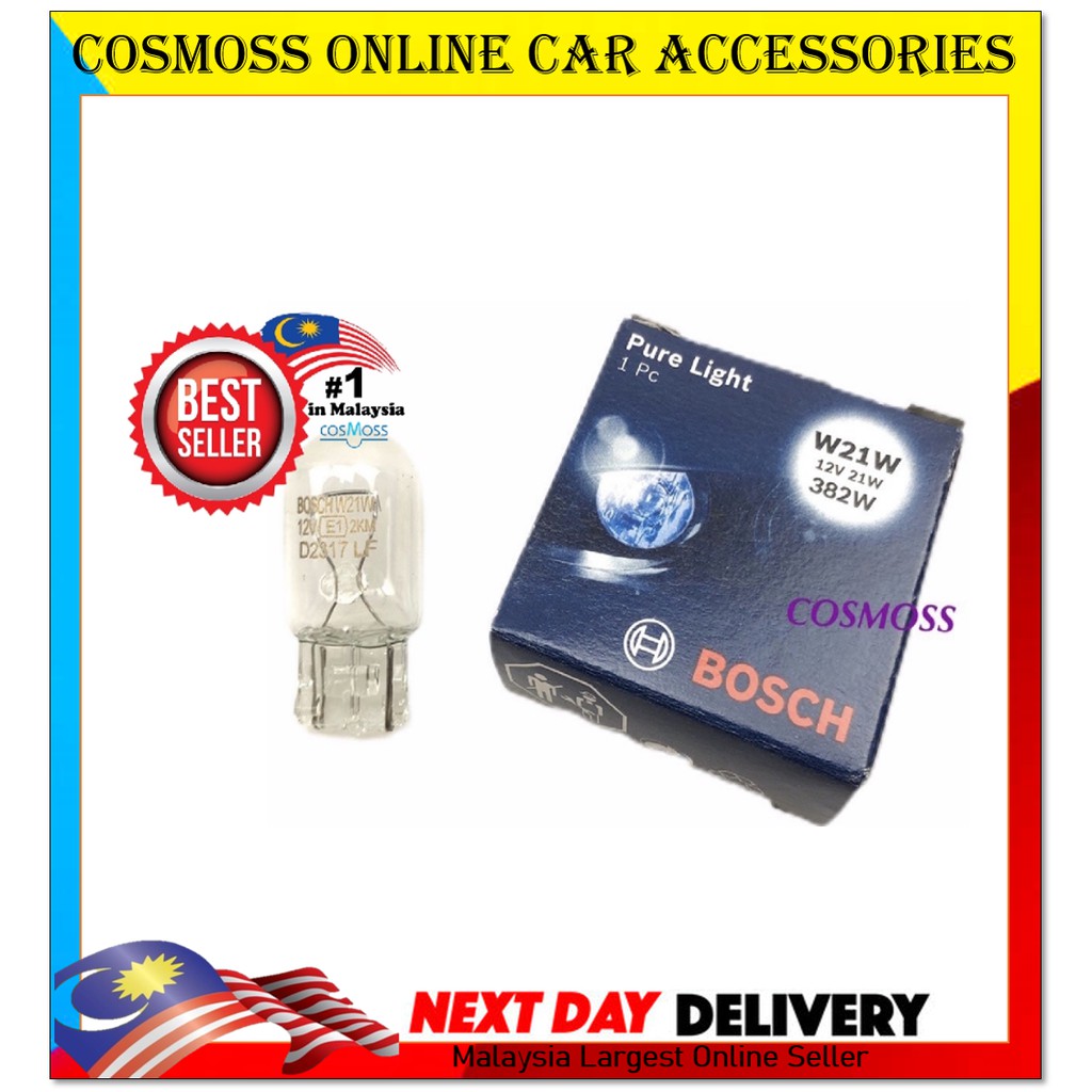 BOSCH 12V T20 W21W Bulb Car Tail SIGNAL VIVA Brake light Lamp 100% ...