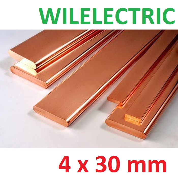 Busbar / plate / rail copper imported 4 x 30 4x30 mm original copper 4 ...