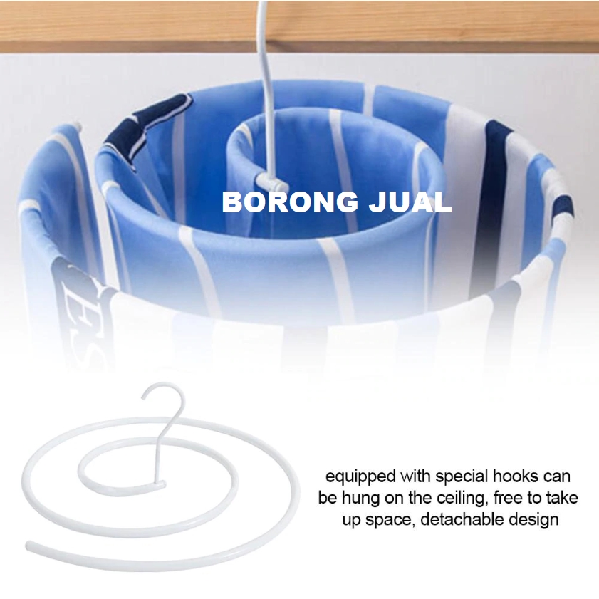 Spiral Shaped Circle Rotating Clothes Hanger Save Space Round Drying ...