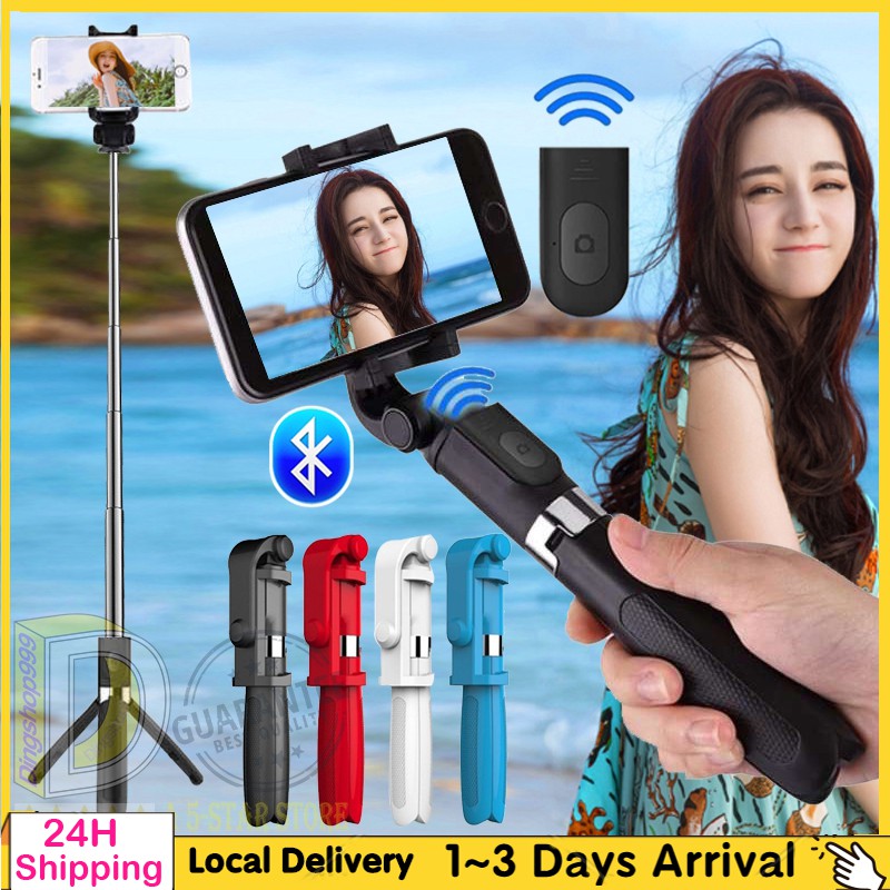 💥ready Stock💥extendable Tripod Bluetooth Remote Shutter Handheld Selfie