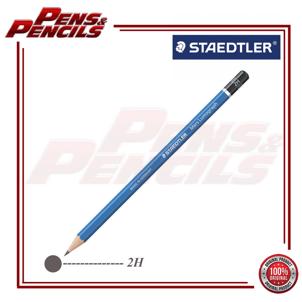STAEDTLER Mars Lumograph Pencils 100 Drawing Writing Sketching Art Pencil 20 Degrees (1pc ...