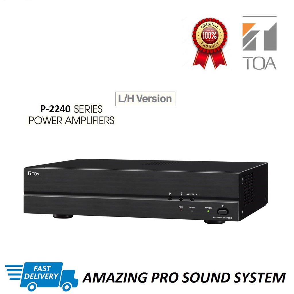 TOA P-2240 Power Amplifier (H version) (240W) | Shopee Malaysia