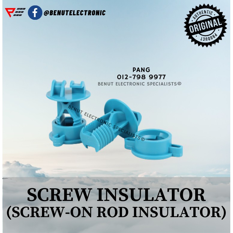 (1 PCS) Screw Insulator (Screw-on Rod Insulator) For Round Bar ...