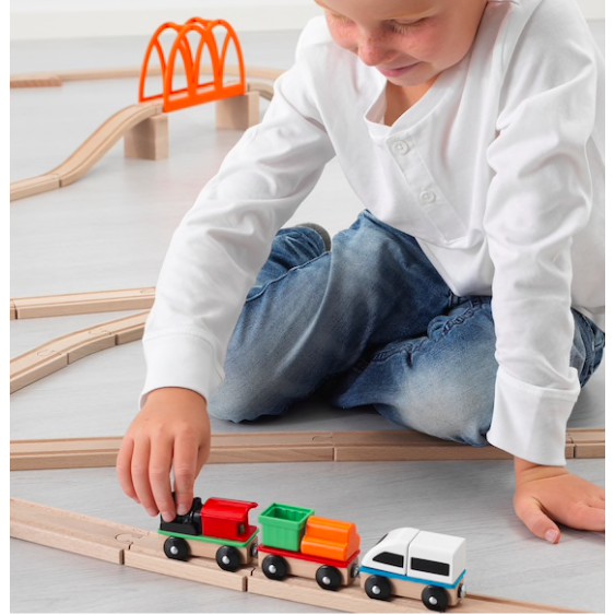 READY STOCK - LILLABO 3-piece train set All aboard for hours of fun ...