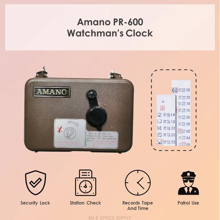 Amano PR-600 Watchman's Clock (1 Unit) | Shopee Malaysia