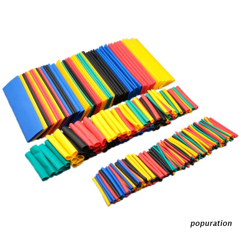 POP 164x Heat Shrink Tube Wire Wrap Cable Sleeve Assortment Kit Fast Heat Shrinkage | Shopee ...