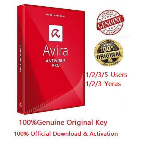 Original AVIRA Anti Virus Pro Latest Version (Windows) 1/2/3/5- Devices ...